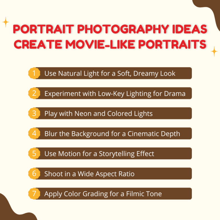Cinematic Portrait Photography: Creative Ideas for Stunning Shots
