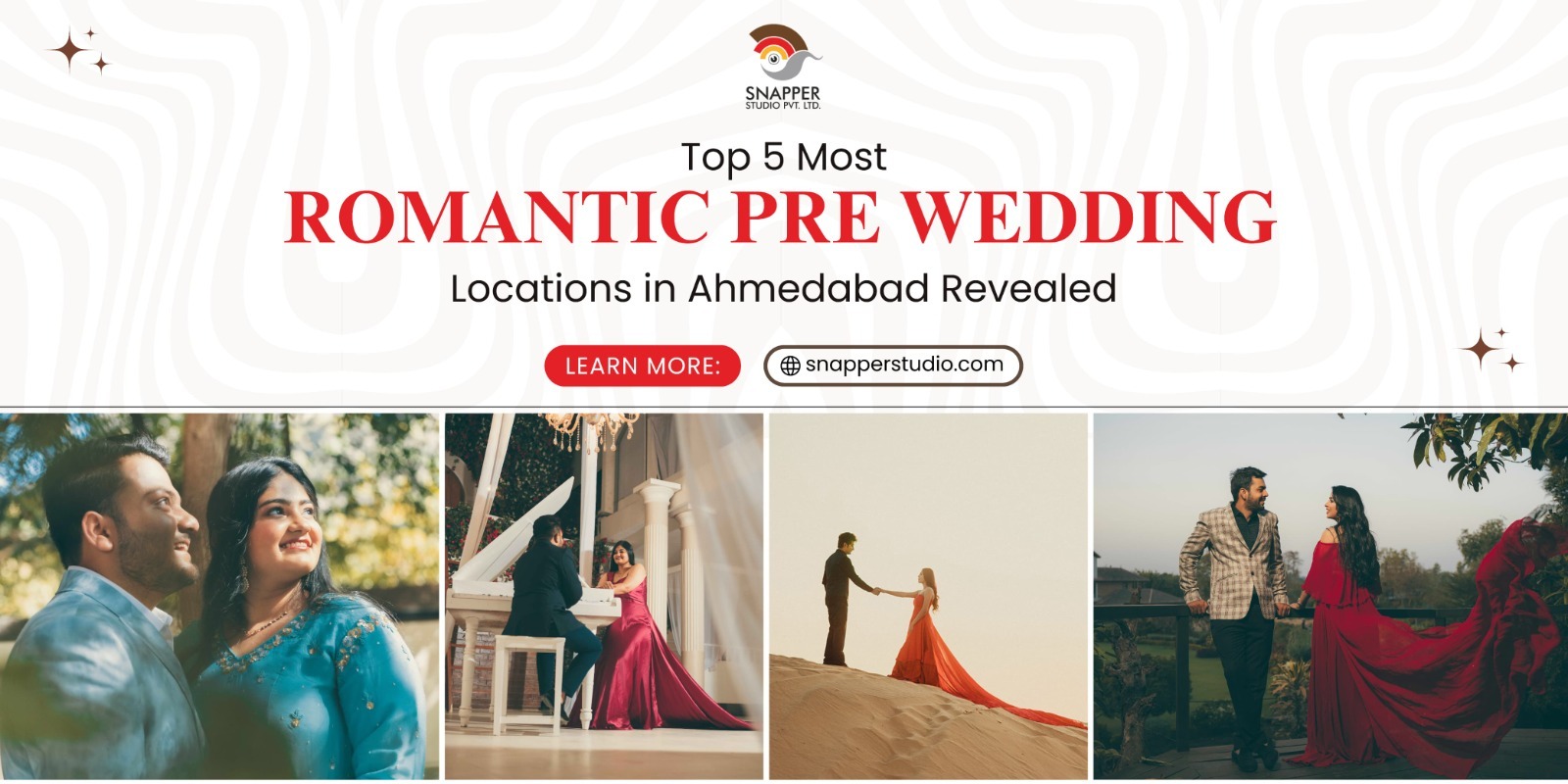 Top 5 Romantic Pre wedding Spots in Ahmedabad for Couples