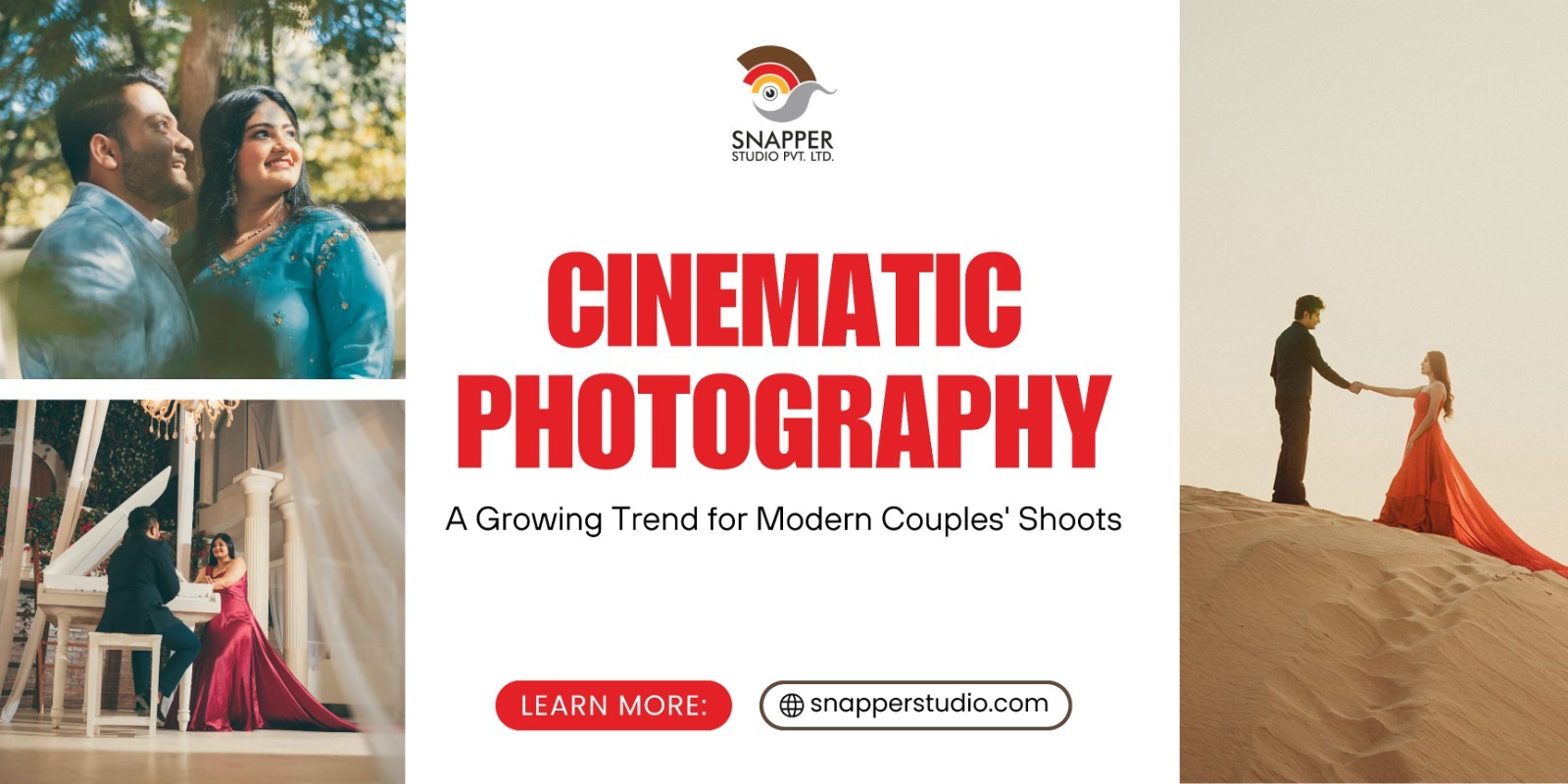 Cinematic Photography: A Growing Trend for Modern Couples' Shoots - Snapper Studio Pvt. Ltd.
