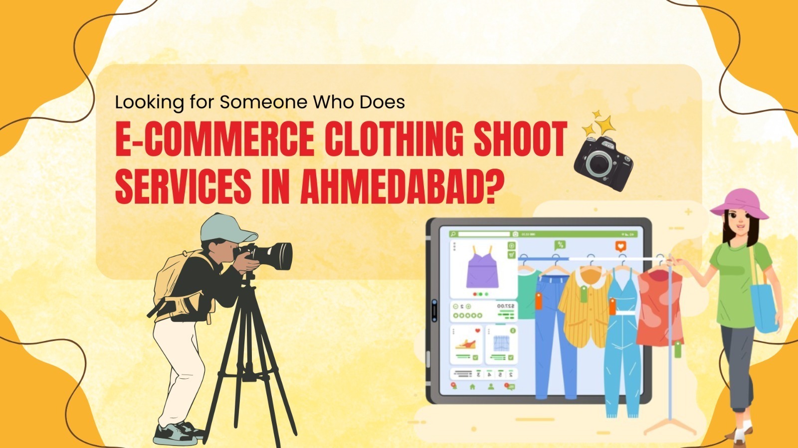 Who does e-commerce clothing shoot services in Ahmedabad?